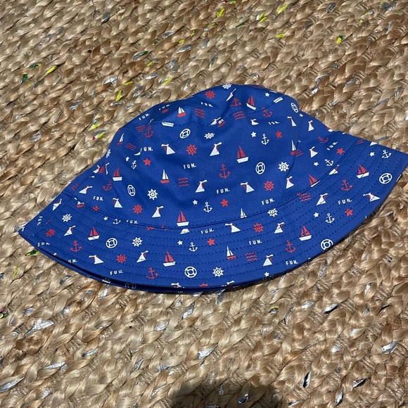 Accessories | Carnival Cruise Blue Nautical Print Bucket Hat | Poshmark